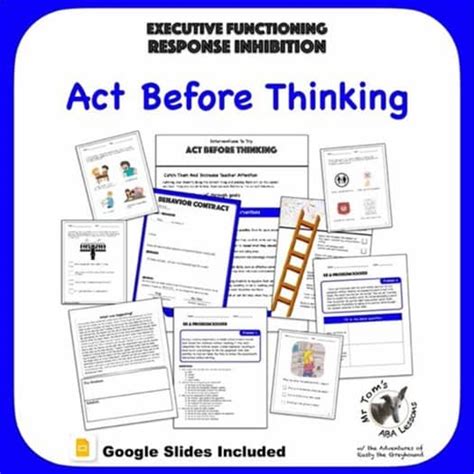 Act Before Thinking Executive Functioning Response Inhibition Pbis