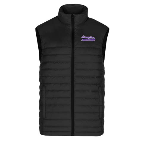 Assumption Alumni Script Adult Puffy Vest With Embroidered Logo Wear It Proud