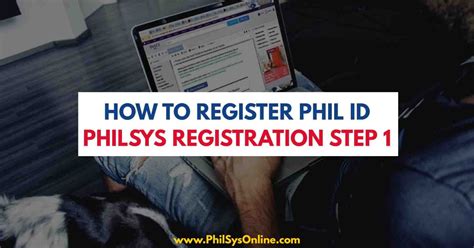 Philsys Registration Step 1 How To Register And Book Appointment For