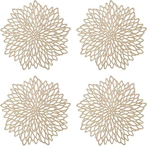 Platzset Rund Platzset Abwaschbar Tischsets 4er Set Tablettmatte