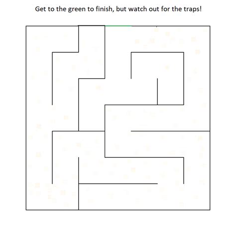 Javascript Creating A Maze Game Where The Game Resets If You Hit