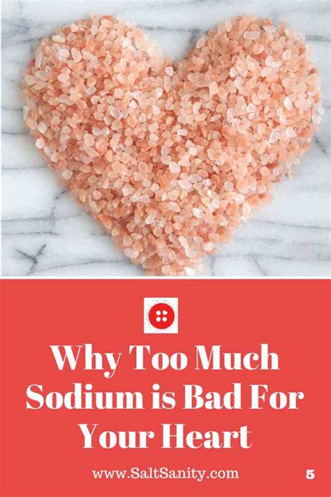 Why Too Much Sodium Is Bad For Your Heart Low Sodium Recipes Heart