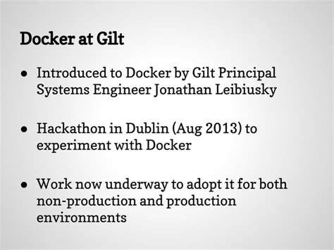 PostgreSQL Setup Using Docker PPT