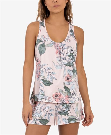 Linea Donatella Vivienne Cami And Tap Shorts Pajama Set Macys