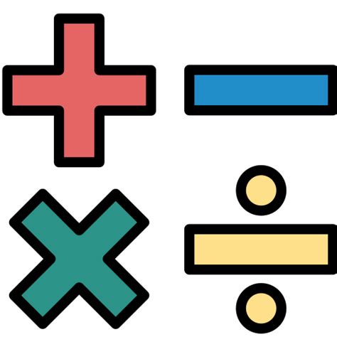 Mathematics Generic Color Lineal Color Icon