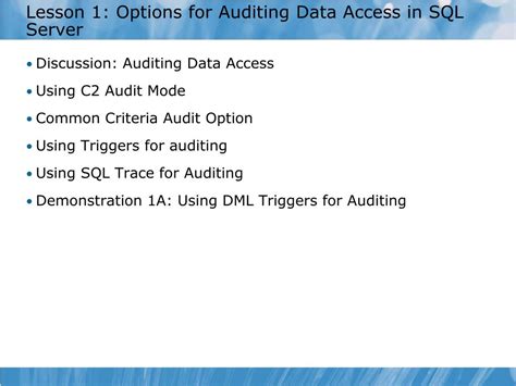 Ppt Module Auditing Sql Server Environments Powerpoint
