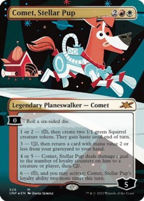 Comet Stellar Pup Borderless Galaxy Foil Unfinity Magic The