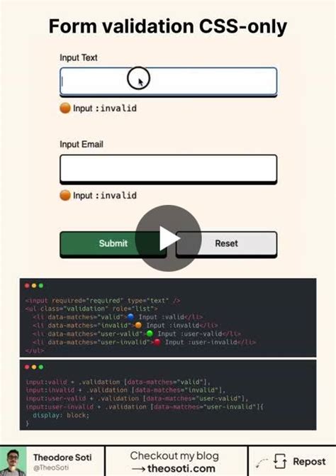 Validate Forms With Just Css Yes Its Possible Form Validation Is
