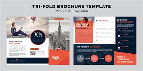 Шаблон брошюры Trifold Премиум векторы
