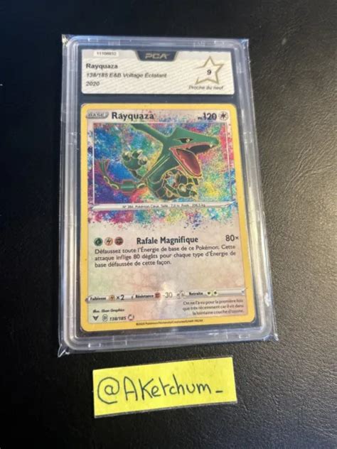 CARTE POKEMON RAYQUAZA Amazing FRANCAIS PCA 9 EB4 138 185 Sorti De Booster EUR 44 90 PicClick FR