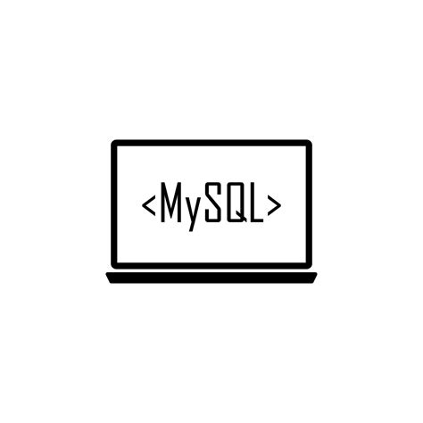 Laptop Mysql Vector Icon Illustration Vector Art At Vecteezy