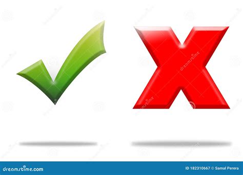 Gradient 3d Correct Incorrect Vector Logo Stock Illustration