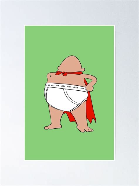 Captain Underpants Design Poster By Simpledees Redbubble