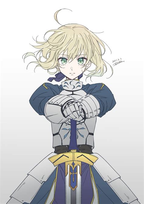 アルトリアペンドラゴン セイバー召喚日 セイバー召喚祭 ちりとまとのイラスト