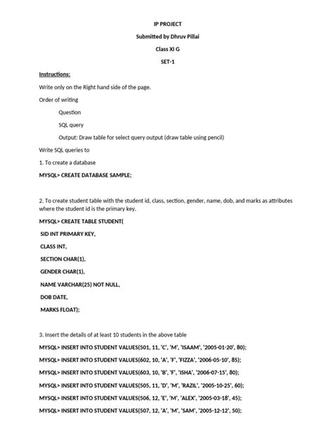Dhruv Pillai Ip Project Pdf Information Technology Management Data