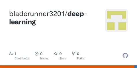 GitHub Bladerunner Deep Learning