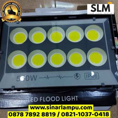 Lampu Sorot LED Floodlight COB 500 Watt 10mata IP66 Sinar Lampu Mentari