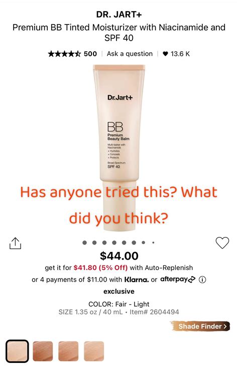 Dr Jart Sunscreen Rsephora