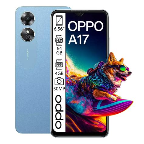 Oppo A17 Smartphone, 64GB y 4GB - Azul | Walmart en línea