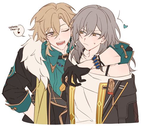 Trailblazer Stelle And Aventurine Honkai And More Drawn By Majunjuu Danbooru