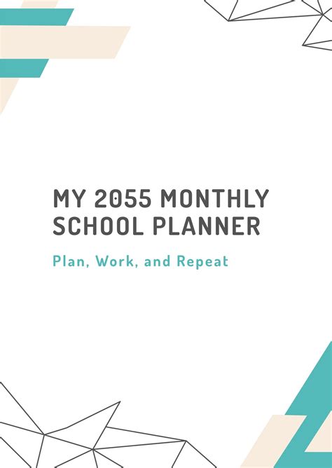 Planner Cover Templates In Word Free Download