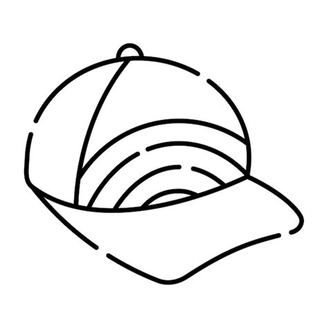 Premium Vector Cap With Rainbow Line Black Vector Illustration It