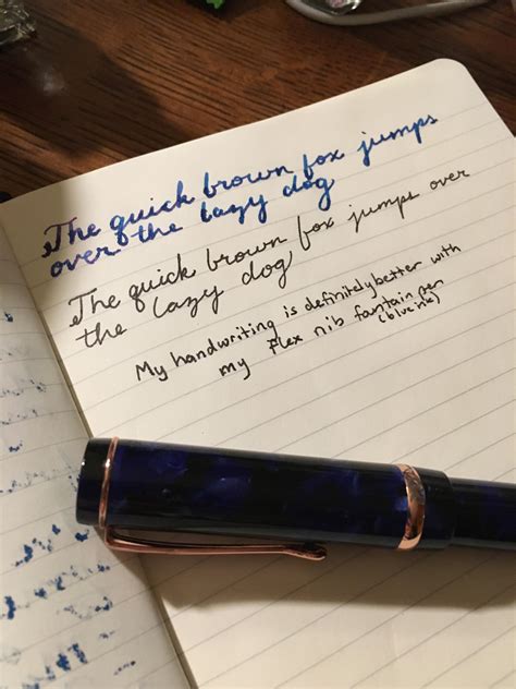 Flex Nib Handwriting Vs Fine Nib Handwriting Handwriting