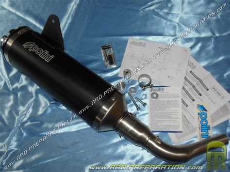 Exhaust Silencer Polini Black For Vespa 125 250 300 Gts Gtv M45