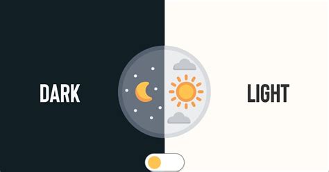 Переключатель темной и светлой тем с использованием переменных Css и