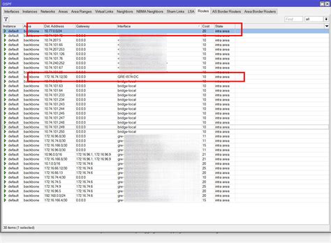 Ospf Route Not Adding To Main Route Table Forwarding Protocols Mikrotik Community Forum