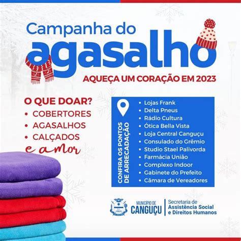 Prefeitura Divulga Campanha Do Agasalho 2023 Online