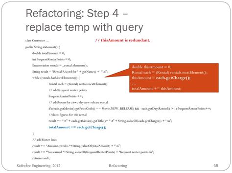Ppt Software Engineering Refactoring Powerpoint Presentation Free Download Id2096461