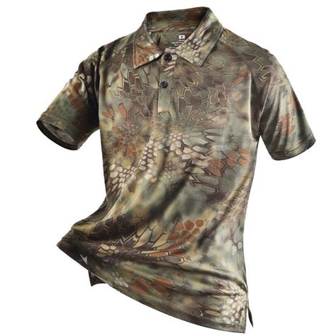 Mege Brand Clothing Mens Shirts Tactical Camouflage Polo Shirt Summer