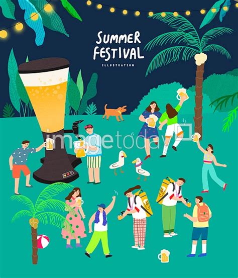 일러스트 이미지투데이 통로이미지주 계절남자맥주밤 시간 붓기사람술야자수어른여러명여름여자여행음주일러스트조명즐거움축제포스터휴가 花瓣网
