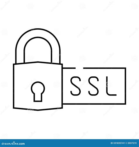 Ssl Secure Sockets Layer Blue Stroked Stripes Stock Photography Cartoondealer