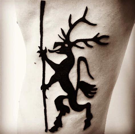 Blackwork Satyr Tattoo By Madlen