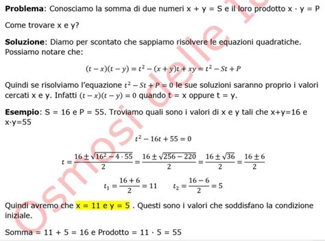 Conosciamo La Somma E Il Prodotto Di Due Numeri Osmosi Delle Idee