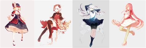 Female Character Designs By Pinlin On Deviantart
