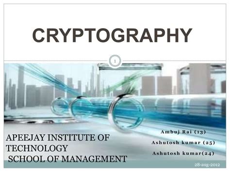 Cryptography Ppt