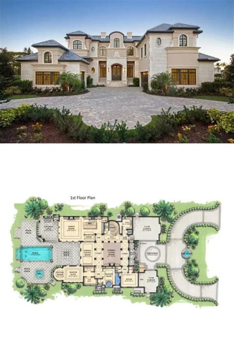 Grand Royale Tuscan Style Floor Plan Features Massive Layout