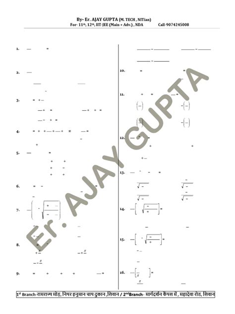 Assignemnt Differentiation Pdf
