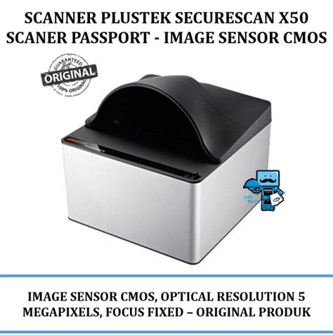 Promo Scanner Plustek Securescan X50 Scaner Passport Image Sensor