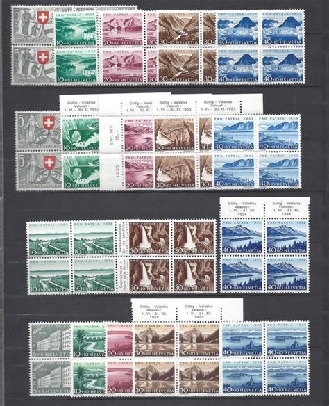 1952 55 Lot Pro Patria im VB Neu gemäss Beschreibung in