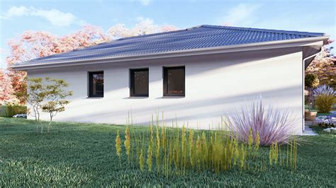 Bungalow Walmdach Ansicht Ost Rs Individuelles Bauen Gmbh Rs