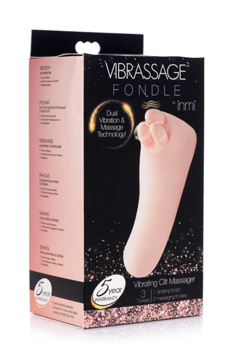 Vibrassage Fondle Vibrating Discreet Clitoris Massager Pink Shop Male Q