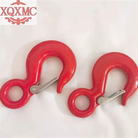 320a Alloy Steel Eye Hoist Hook With Latch S320 Lifting Hook And