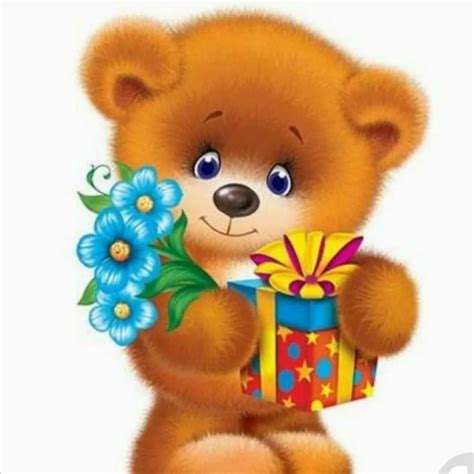 Красивый мишка с цветами рисунок (47 фото)