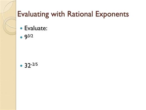 7 1 Nth Roots And Rational Exponents Pptx