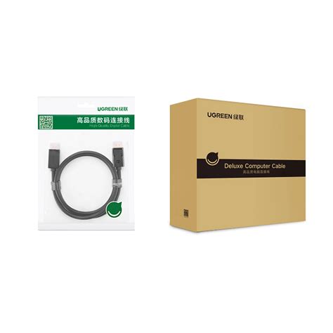 Ugreen Dp102 Displayport Displayport Male Male Cable 5 M Black