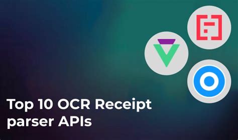 Top Ocr Receipt Parser Apis